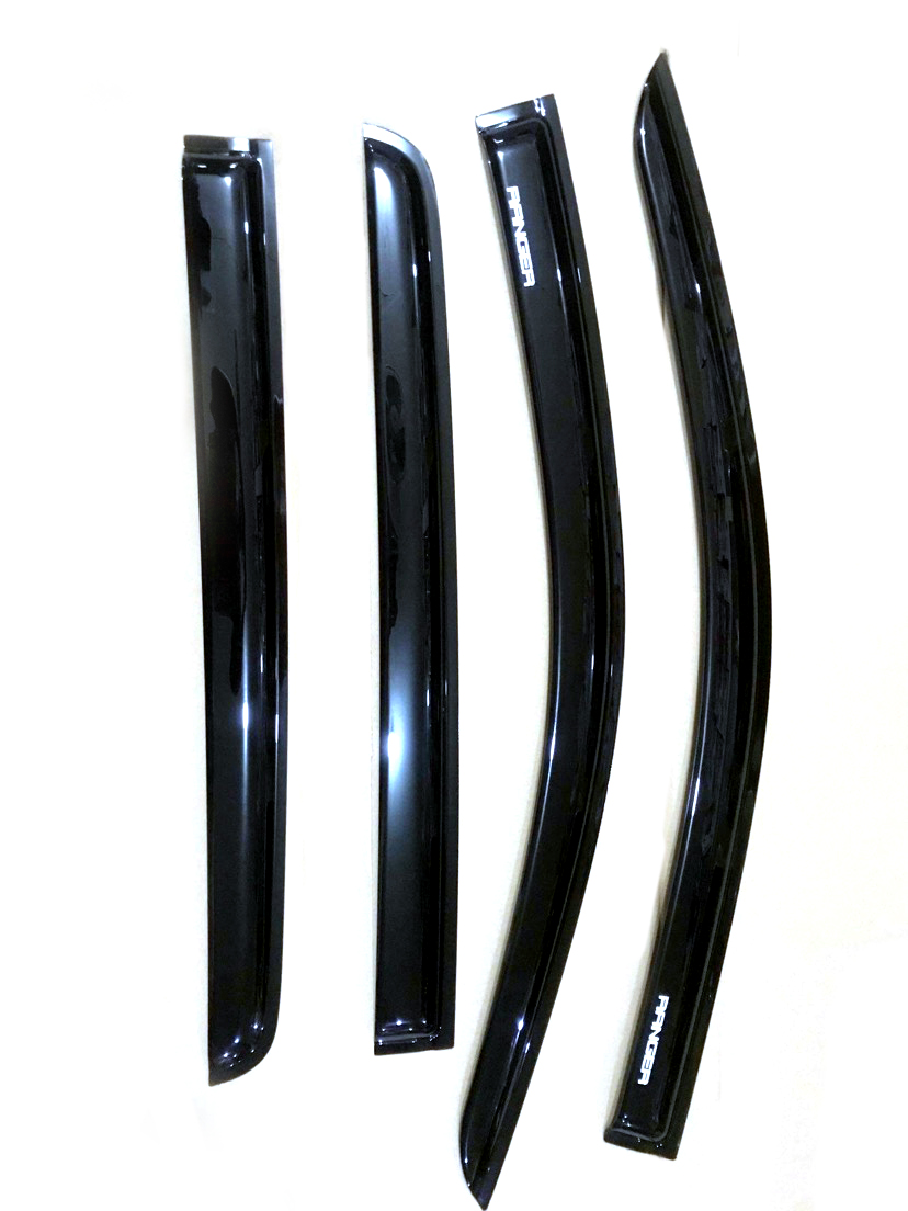 TOYOTA Corolla 2014-2018 Black PMMA Tape-on with Clip-on Door Visor ...